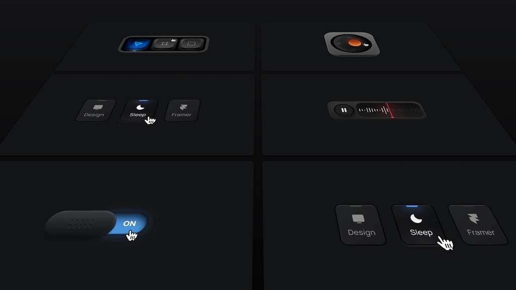 Top 6 Skeuomorphic Interactive Elements in Framer — Framer University Blog