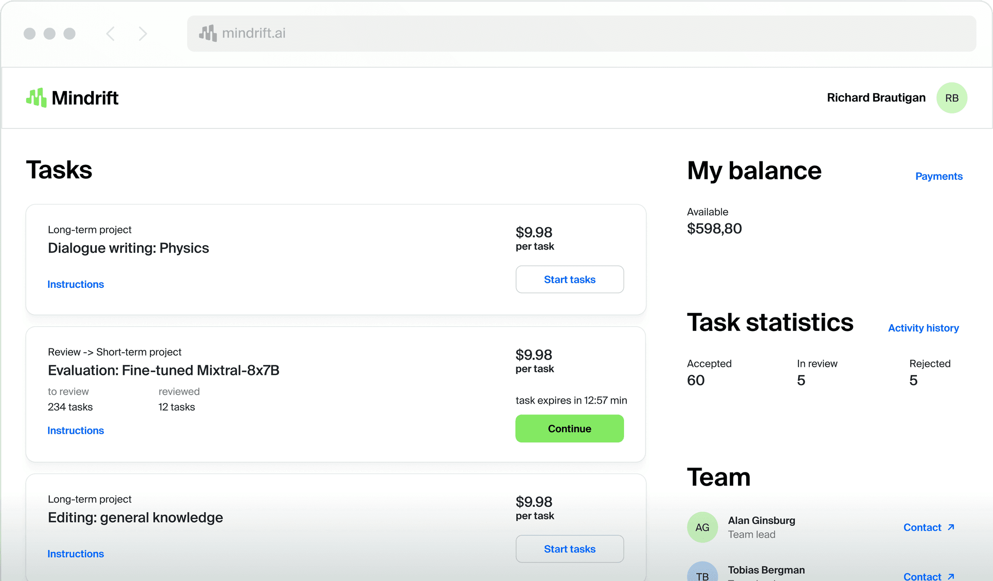 Mindrift.ai: Be the “I” in AI