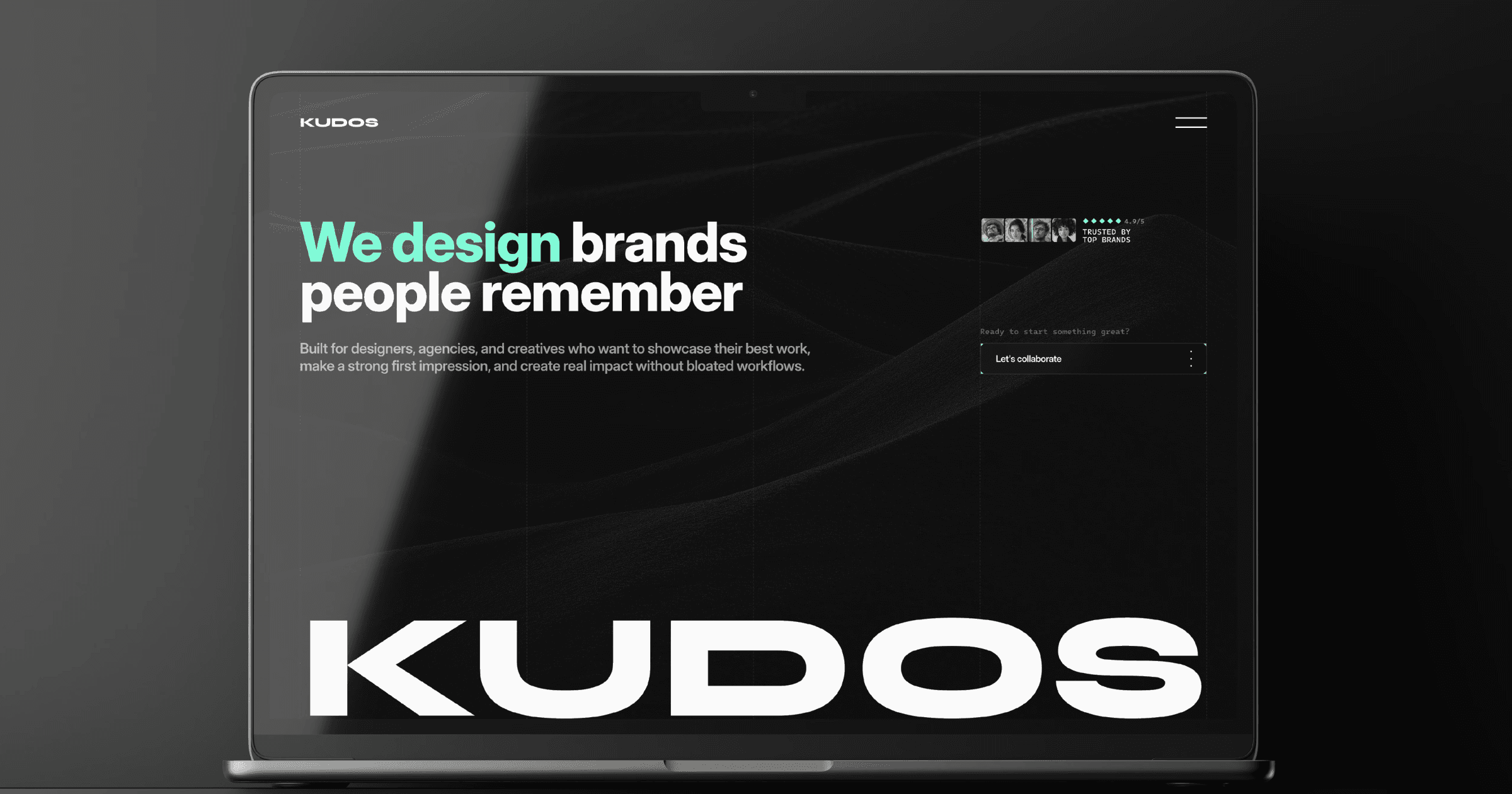 Kudos - Modern Design Agency Framer Template