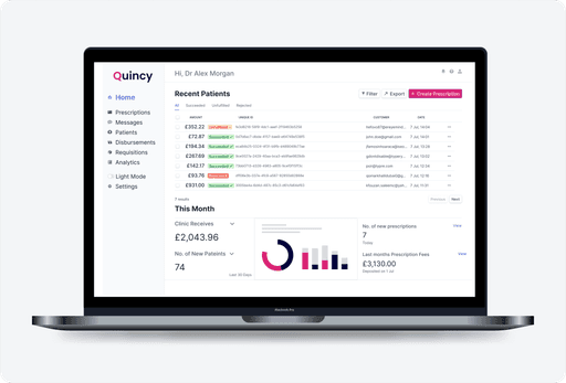 Quincy - the free prescribing platform for clinics