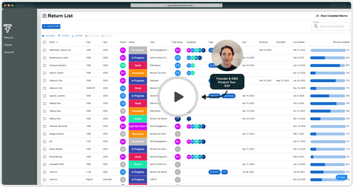 TaxFlow - Tax Workflow Software