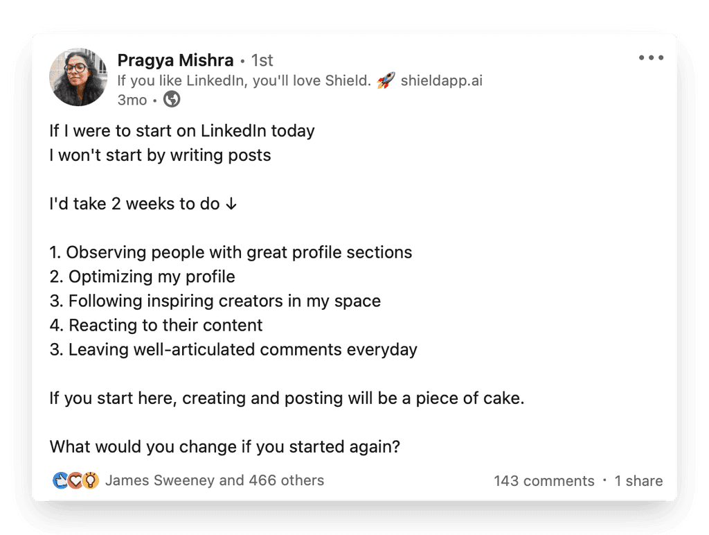 The perfect opening line examples for your next LinkedIn post