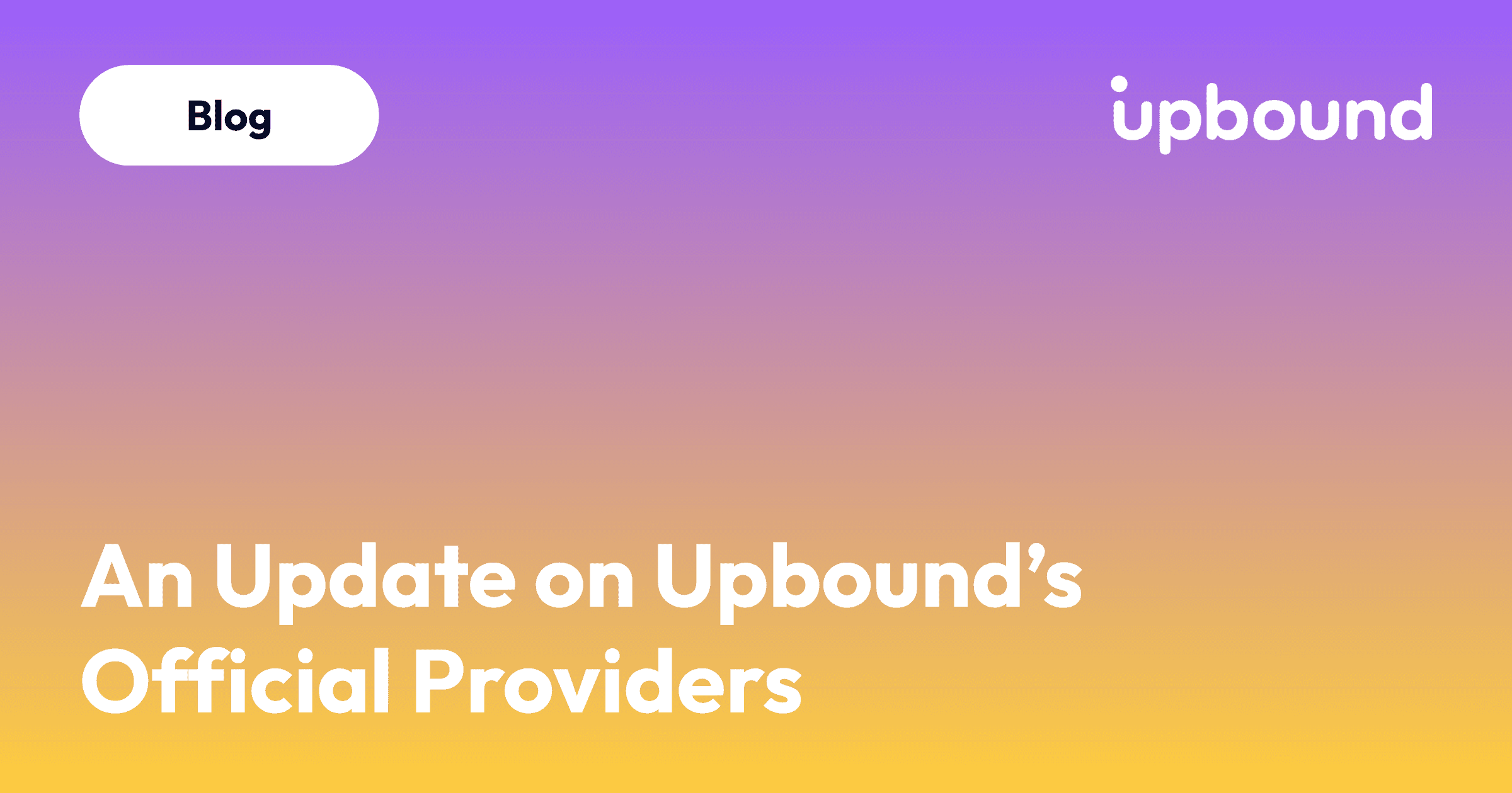 An Update on Upbound’s Official Providers - Upbound AI