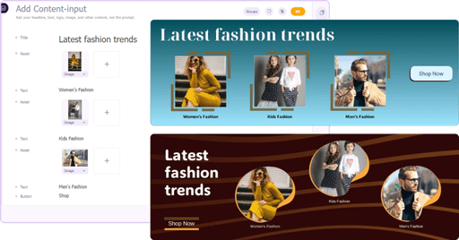 Generate banner for free with AI banner maker
