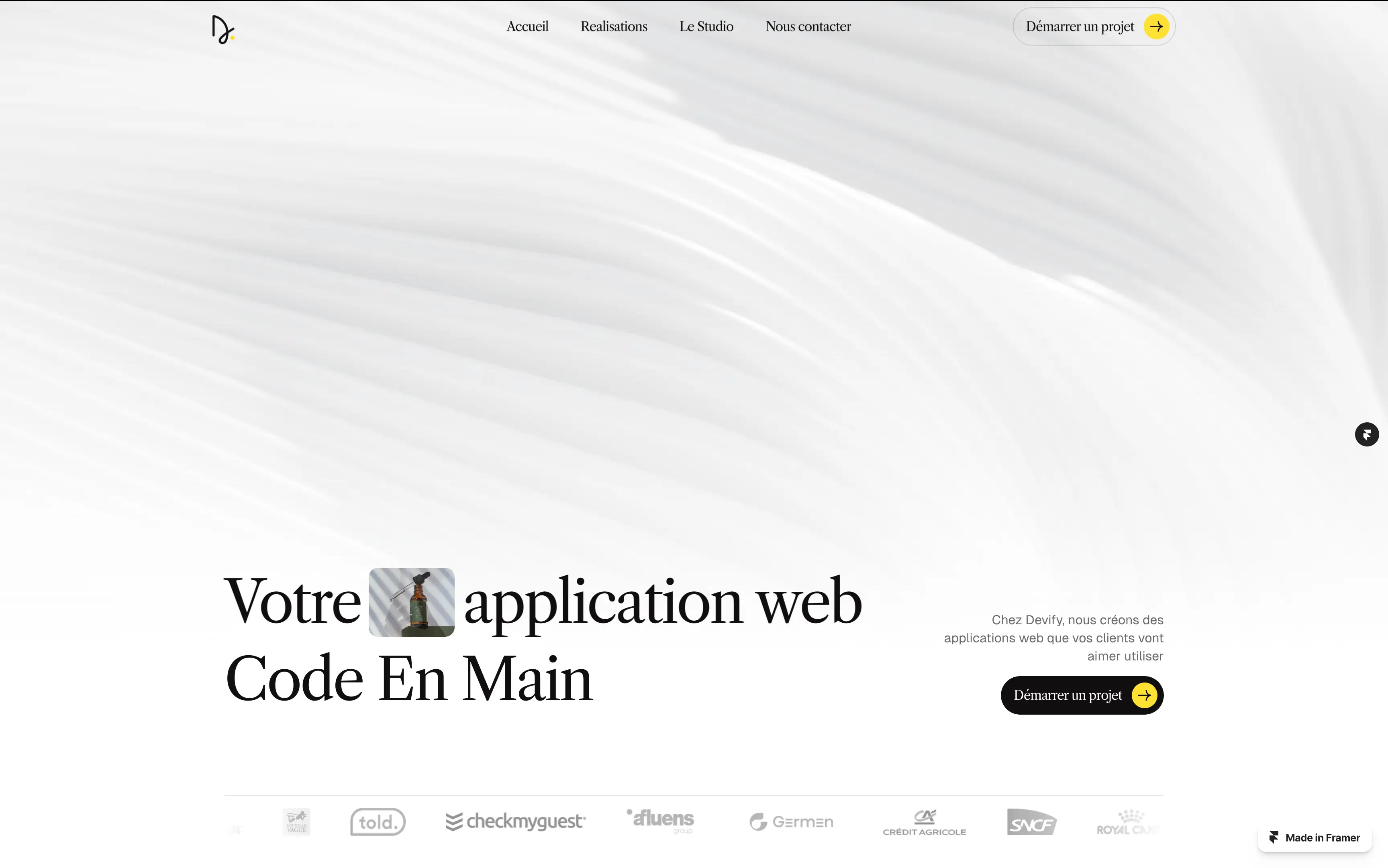 Devify - Le studio de création d'applications web
