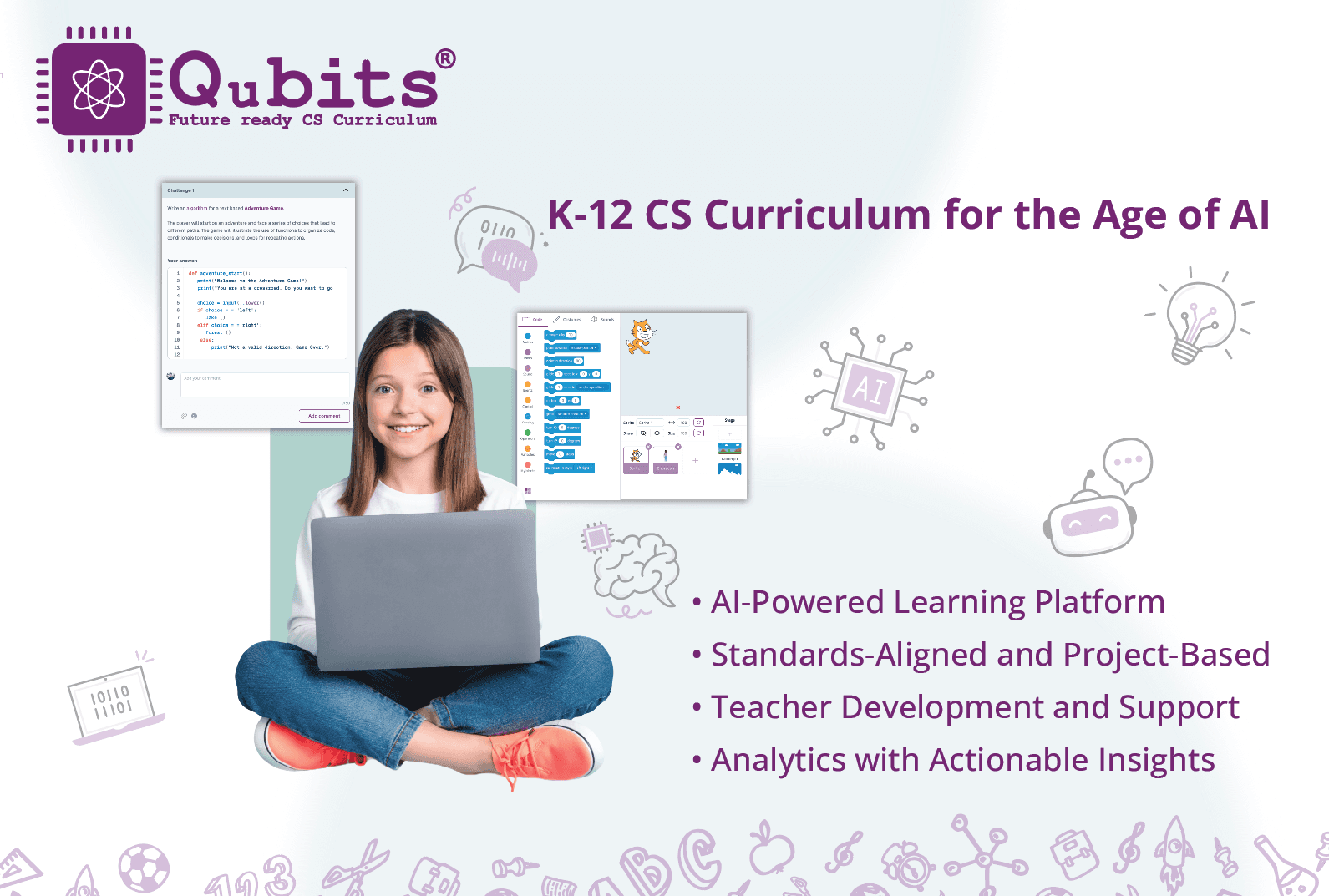 Qubits Learning | K12 Computer Science Curriculum for the age of AI
