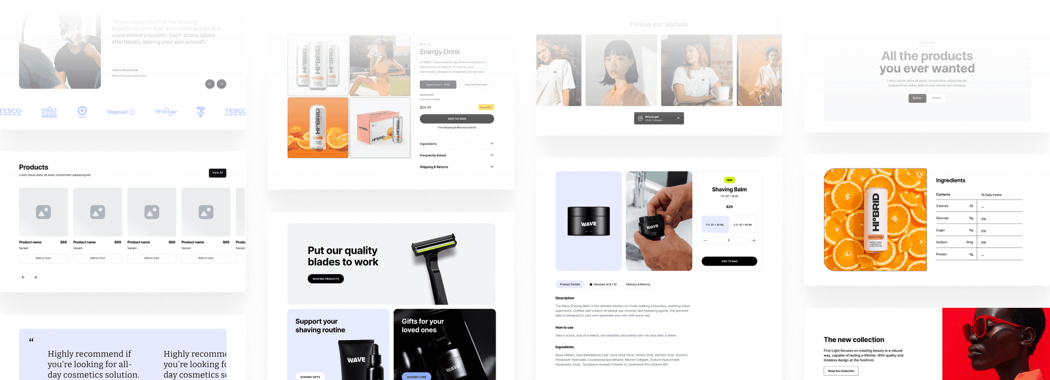 Shopify Theme Sections | Instant