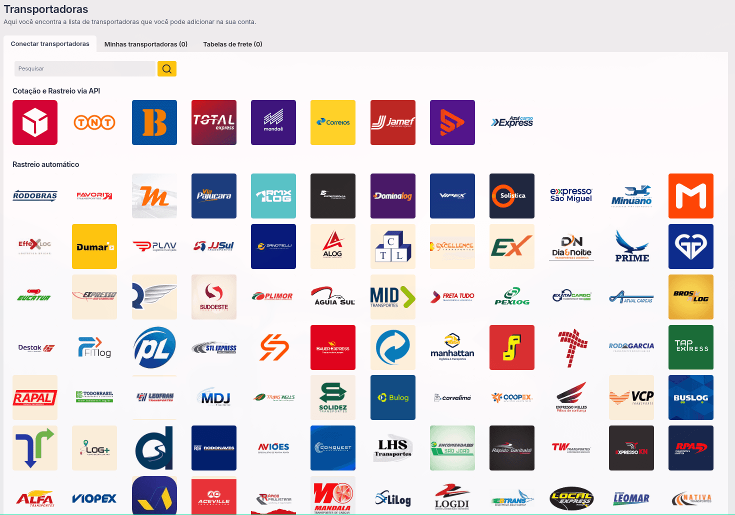 Rastreamento e cotação na VIPEX TRANSPORTES LTDA - Lixlog