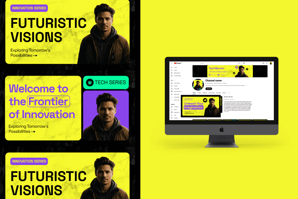 Glorify Template: Futuristic Vision YouTube Pack by hassan-mehmood