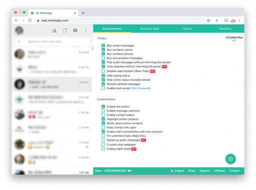WA Web Plus - Power up your WhatsApp Experience