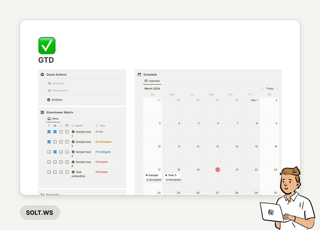 The 15 Best and Free Notion GTD Templates for 2025 (Getting Things Done ...