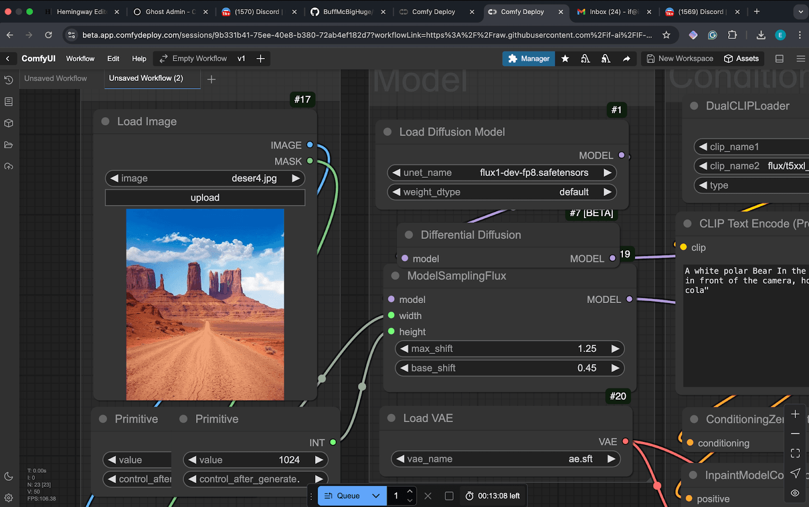 FLUX Inpainting - Comfy Deploy