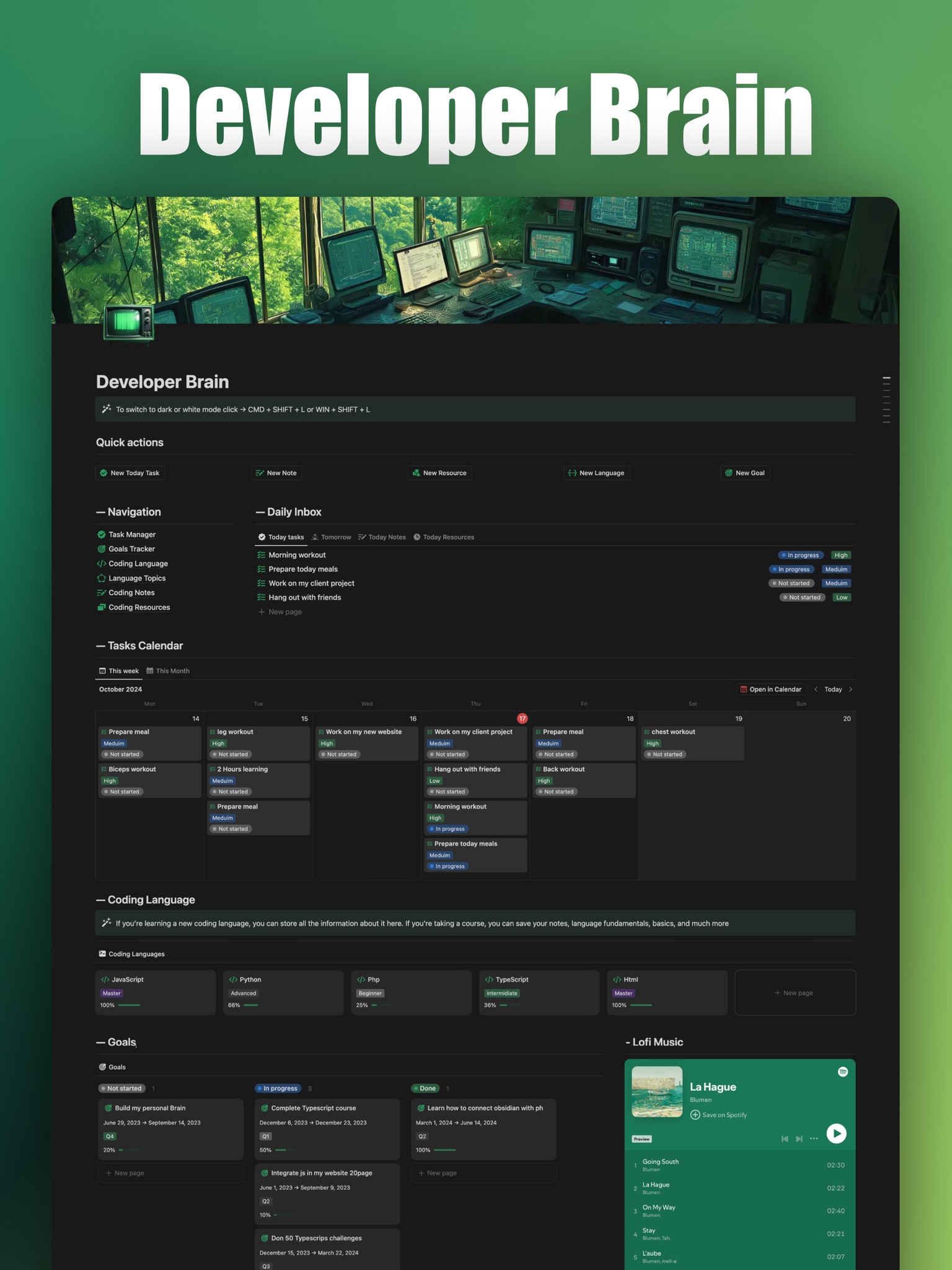 Developer Brain Planner