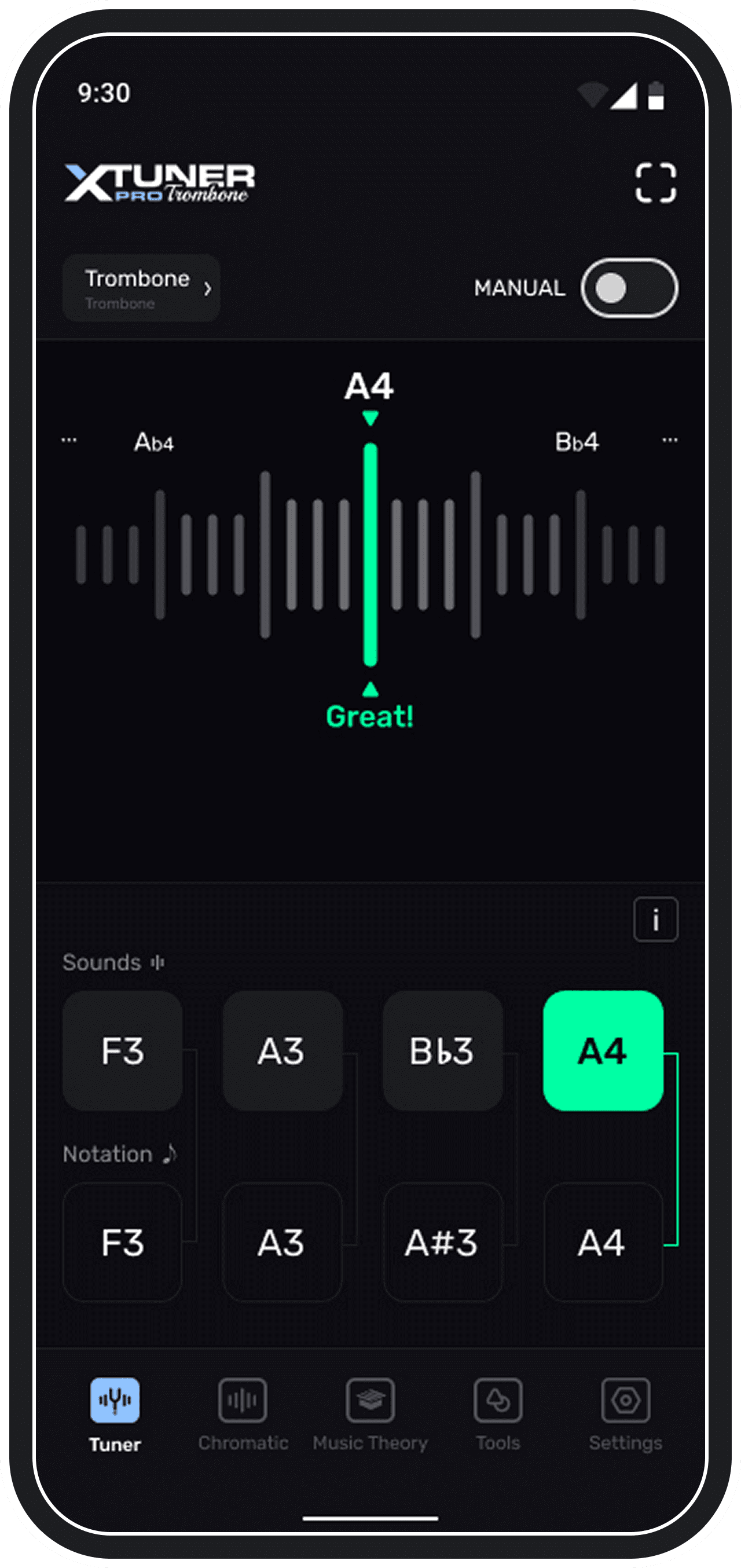 Trombone Tuner – XTuner PRO
