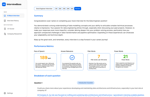 InterviewBoss: Ace Your Next Job Interview | AI-Powered Prep Tool