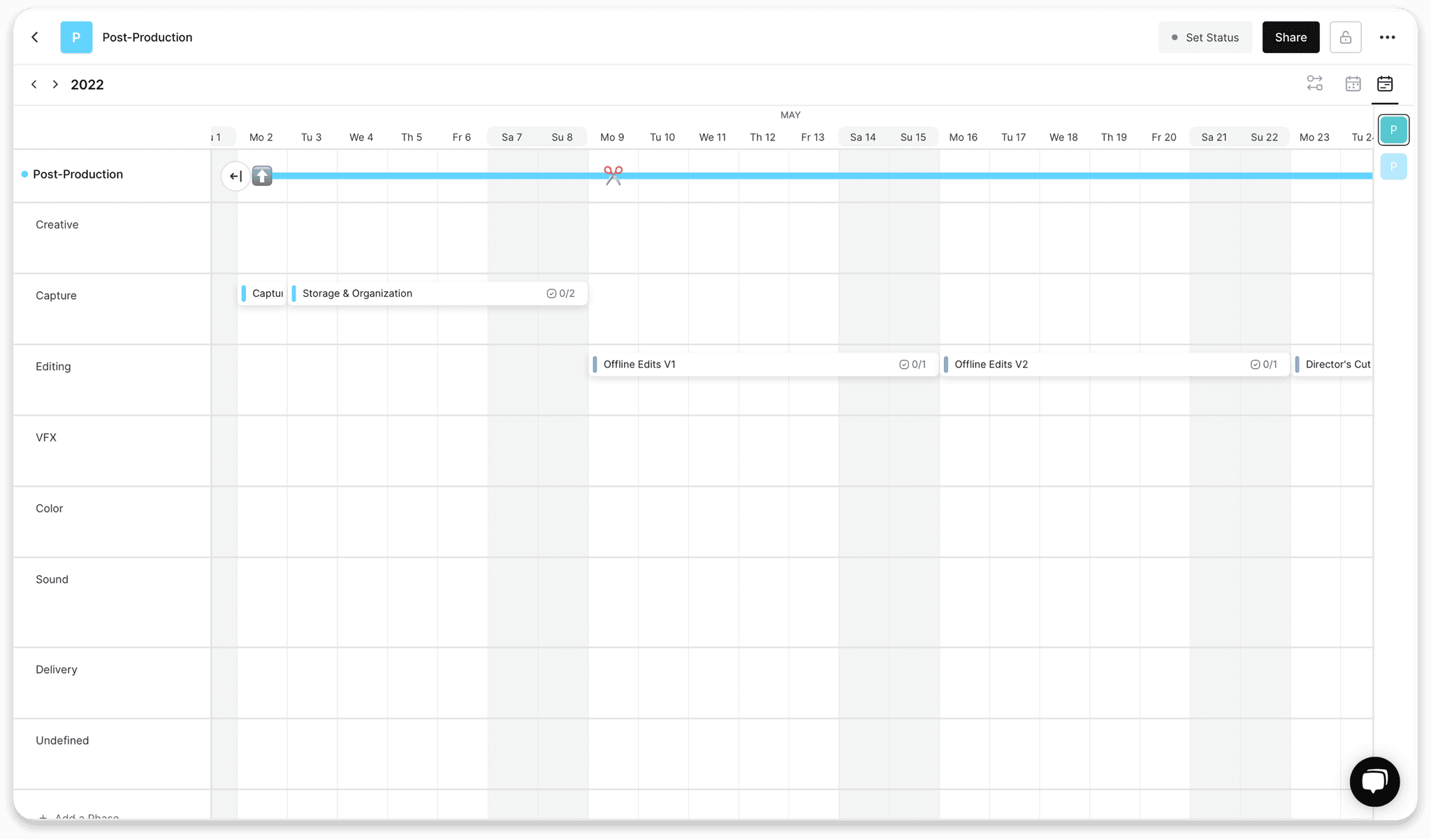 Post-Production Workflow Template