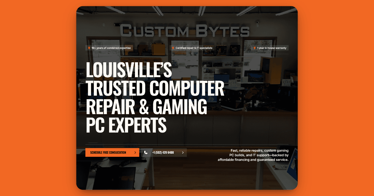 Computer Repair & Custom Gaming PCs in Louisville KY | CGC Custom Bytes