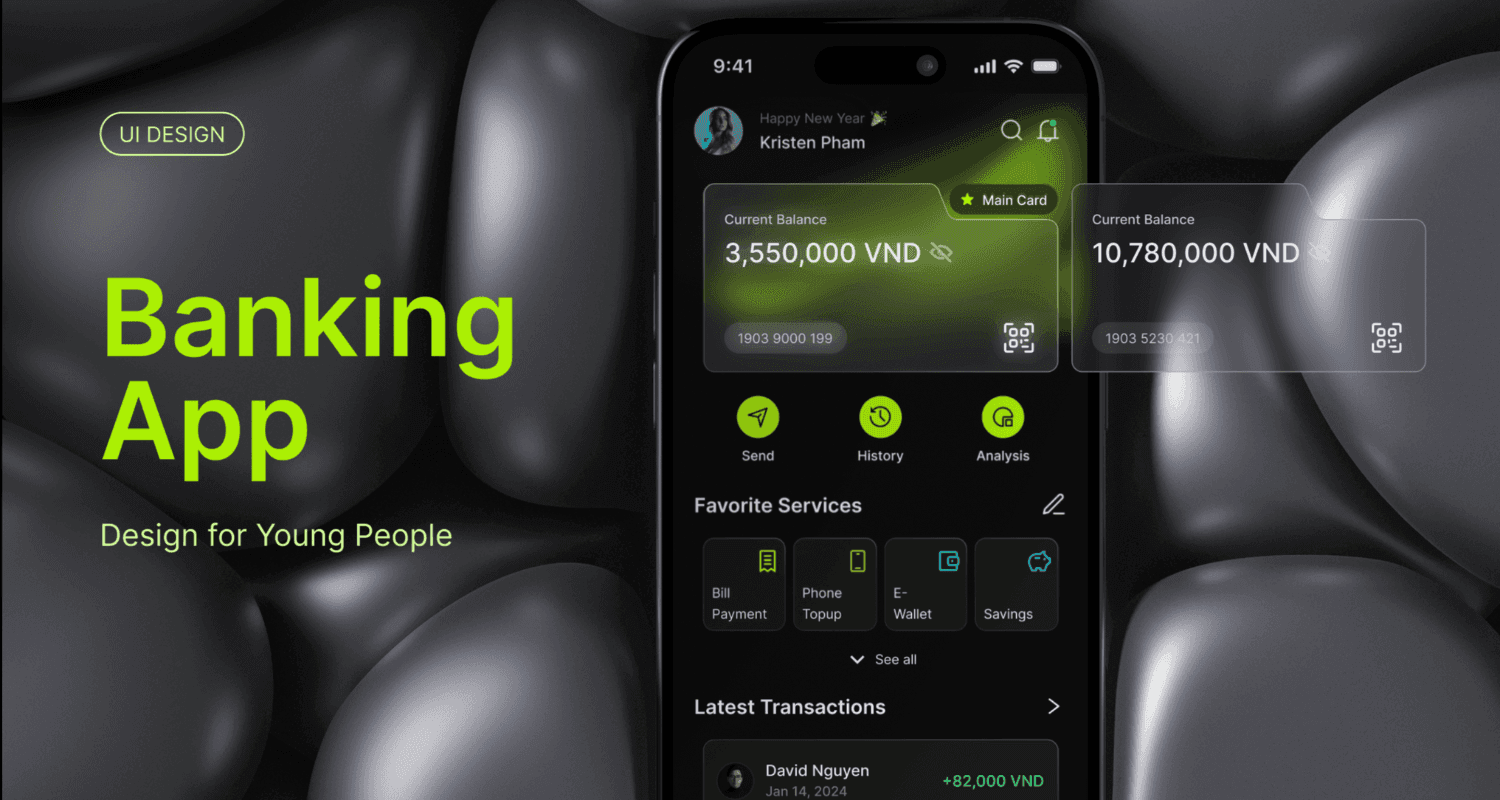 Banking app designed for young people