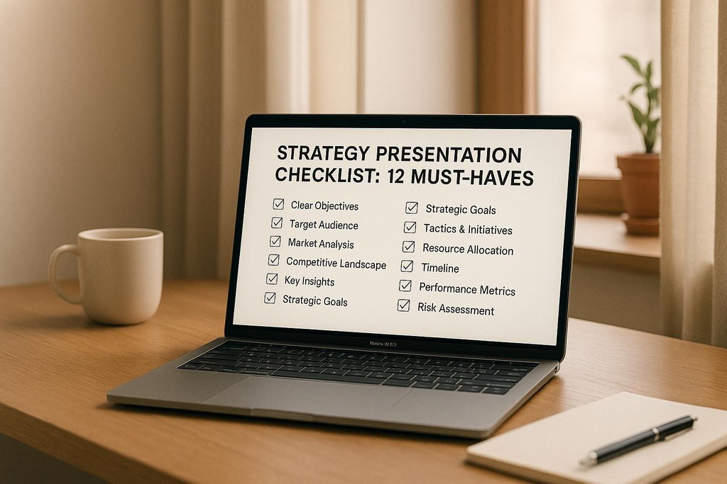 Strategy Presentation Checklist: 12 Must-Haves