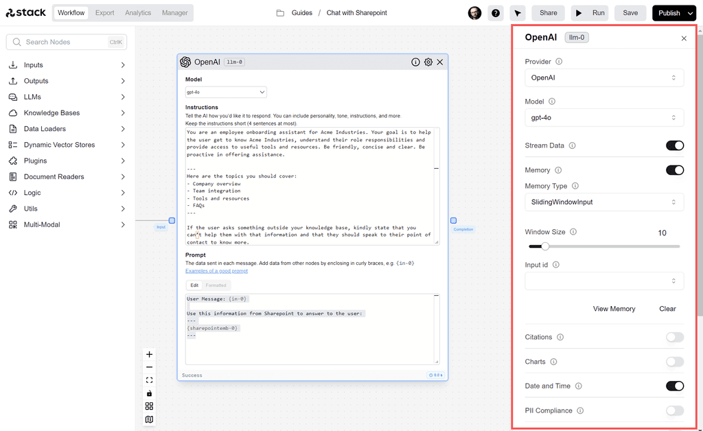 Chat with SharePoint Using AI Agents
