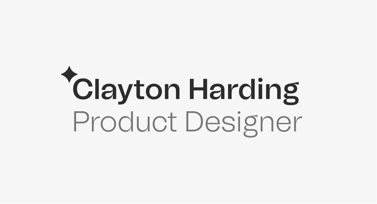 Clayton Harding | Product Designer