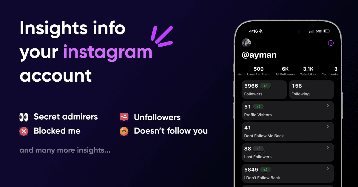 InstaStats - Unfollower Tracker Instagram