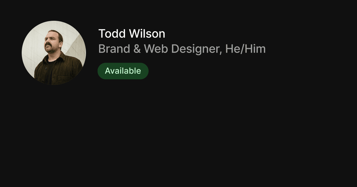 Todd Wilson · Designer