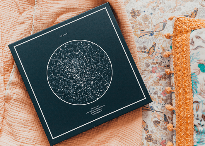 Night Sky Fine Art Canvas - The Night Sky - Custom Star Map