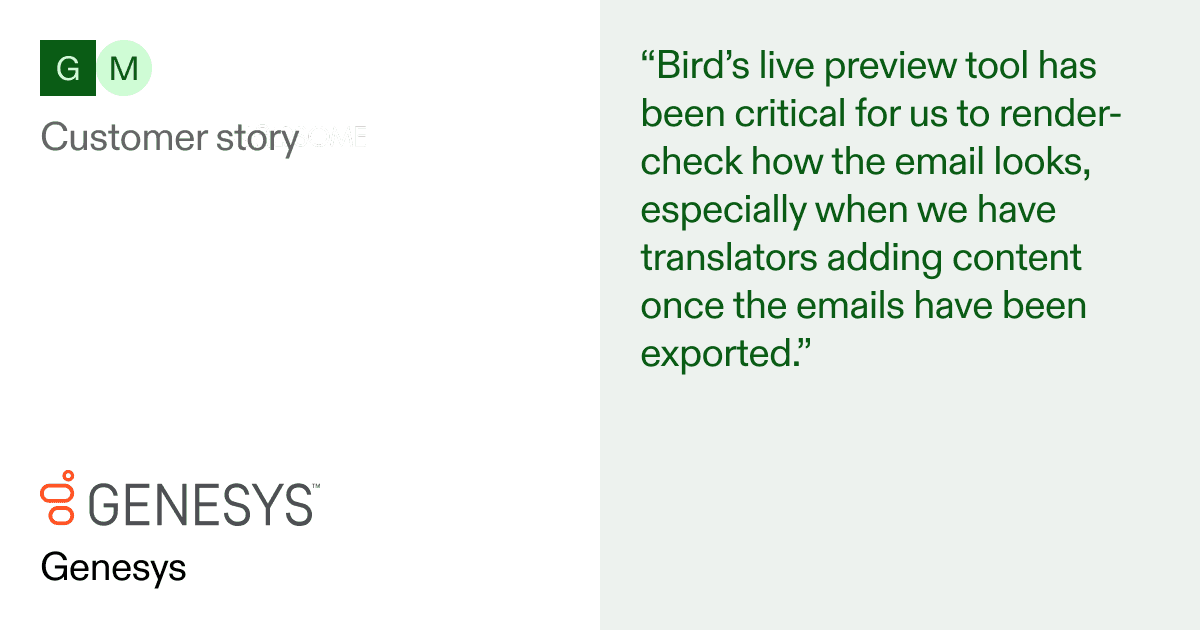 Genesys Achieves 4x More Work with Email Design System