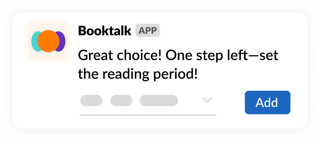 booktalk | Book clubs on Slack made easy