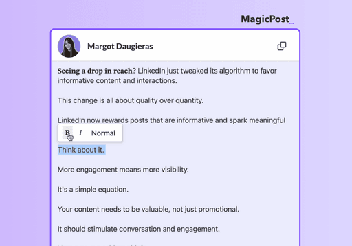 How to Bold Text In LinkedIn Posts (+ Free Tool)