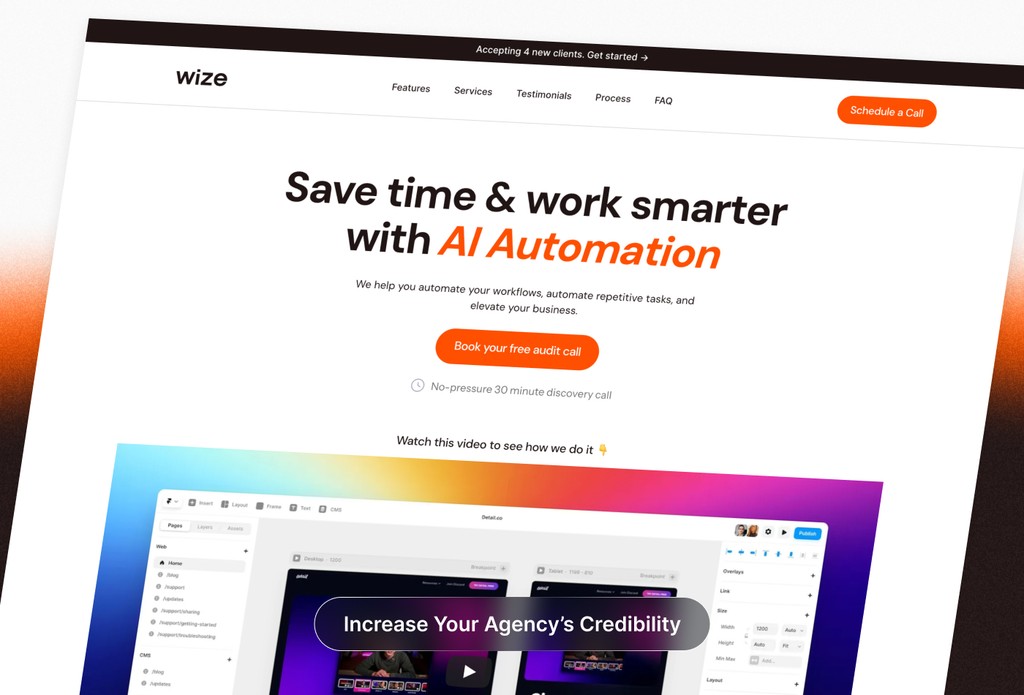 Aiden - AI Automation Agency Website Template - Wize Templates
