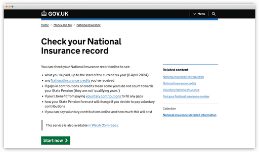 How to check your National Insurance record - Penny Pension - Find ...