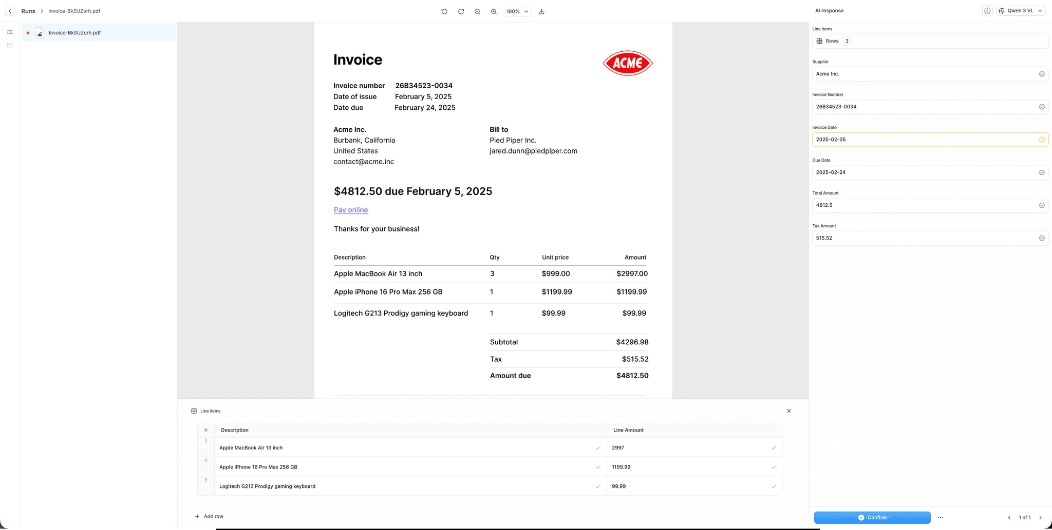 How to Extract Data From Invoices in Power Automate - Automate Document ...