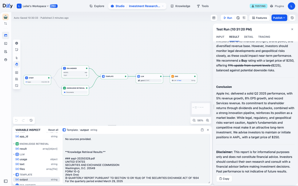 Dify 1.5.0: Real-Time Workflow Debugging That Actually Works - Dify Blog