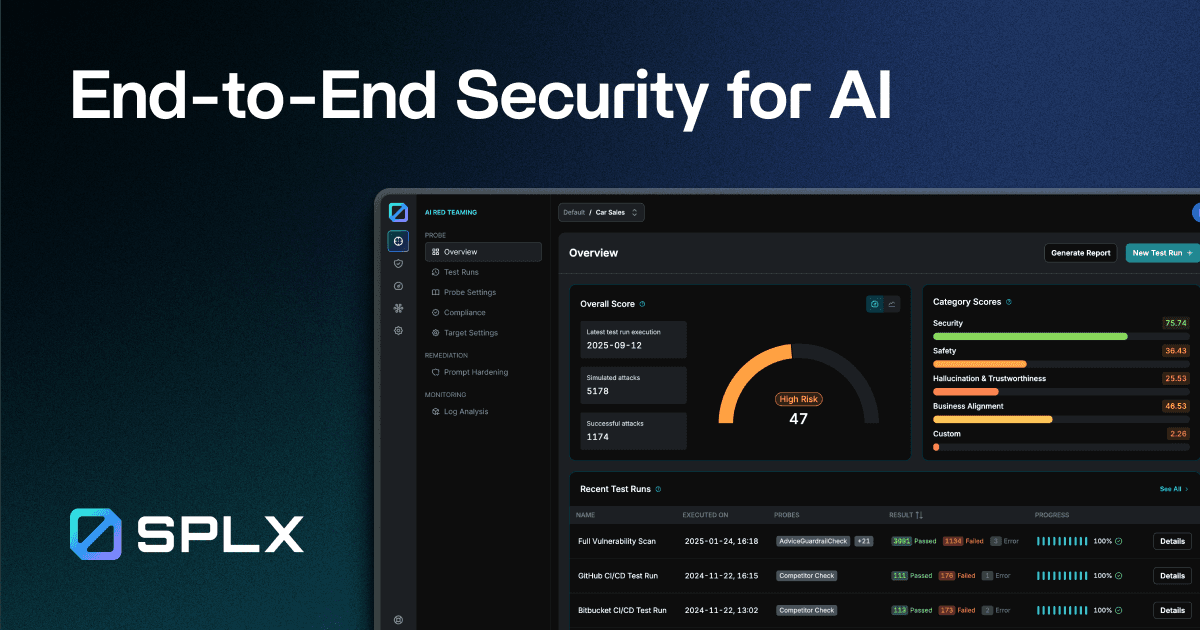SPLX: The End-to-End Platform to Secure AI Systems From Development ...