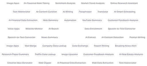 Thunderbit: All-in-one AI toolkit / No Code App & Automation