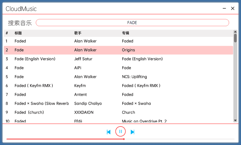 CloudMusic开源项目 - 夜寒软件 - 文章专区