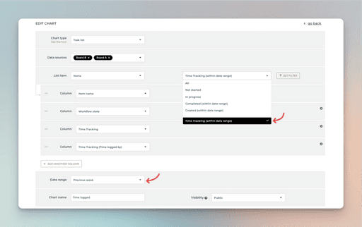 Creating charts using different monday.com column types - Screenful Guide