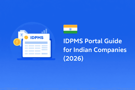 IDPMS Portal Guide for Indian Companies (2026)