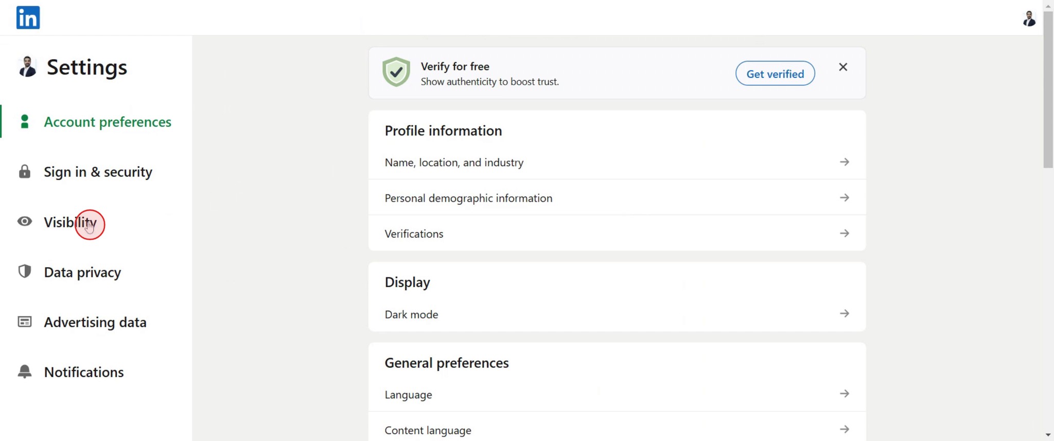 How to turn off LinkedIn showing profile views - 1 minute video guide