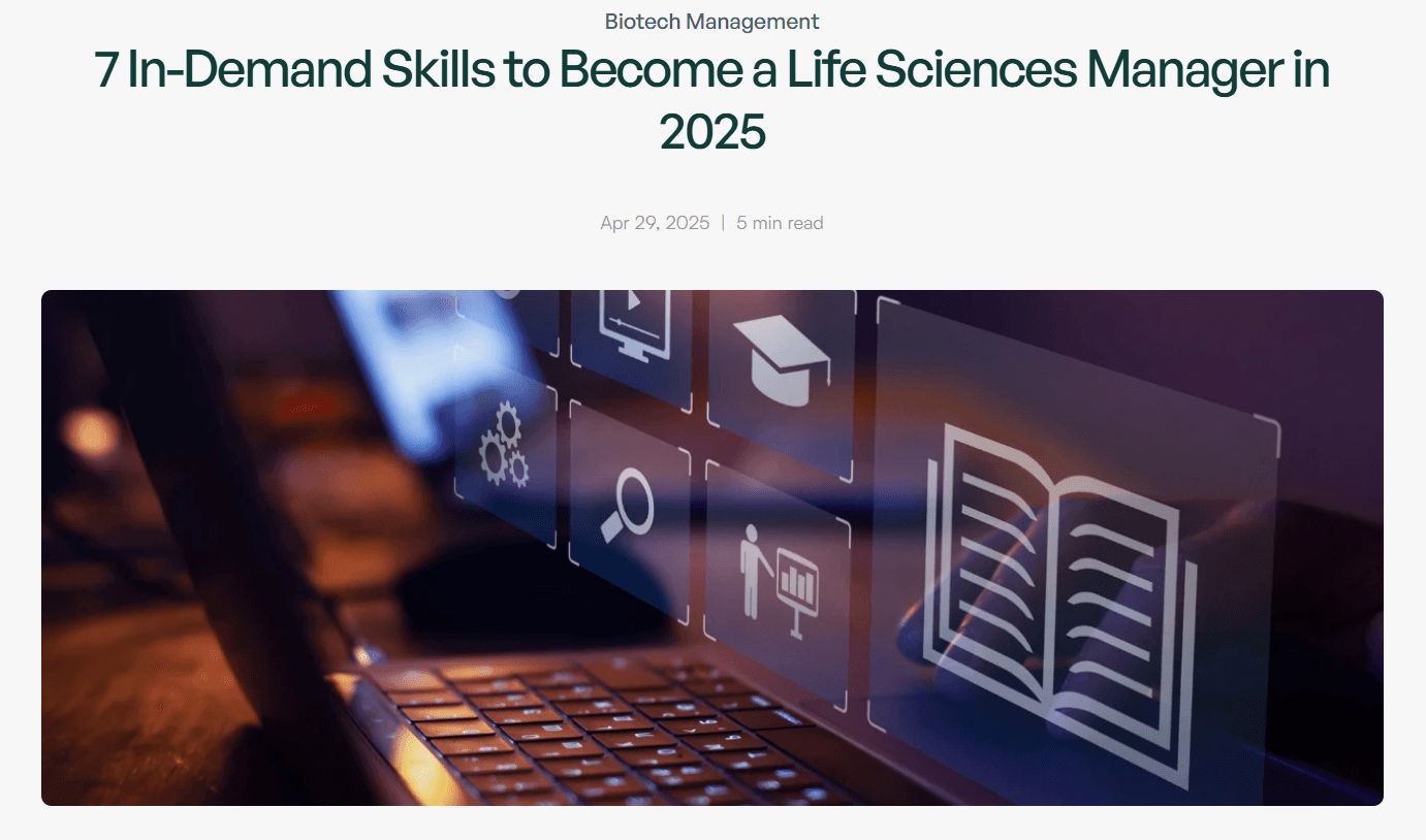 7 In-Demand Skills to Become a Life Sciences Manager in 2025 - Bversity