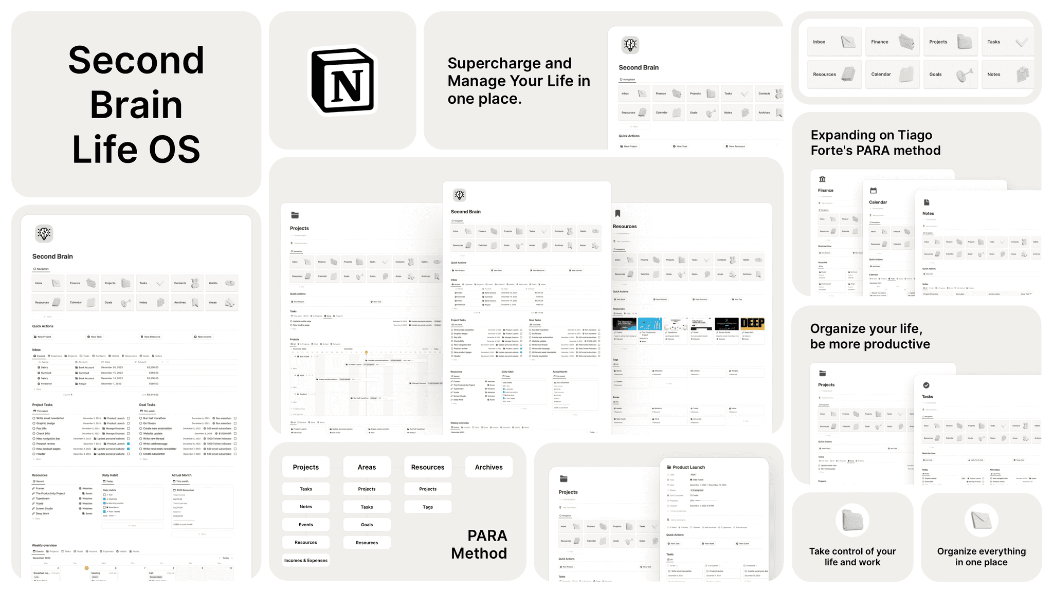Unlock Your Productivity with Notion Second Brain Templates: A Guide to ...