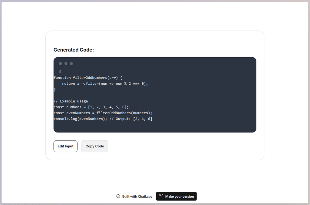 AI Code Generator - Free Tool