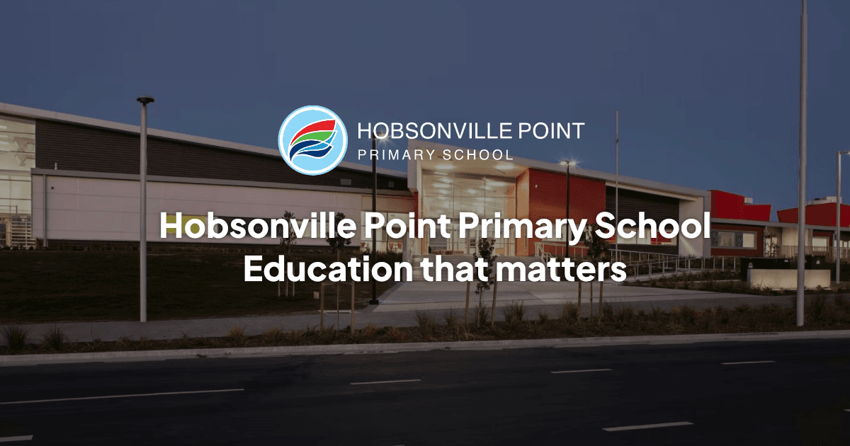 Hobsonville Point Primary School | Education that matters
