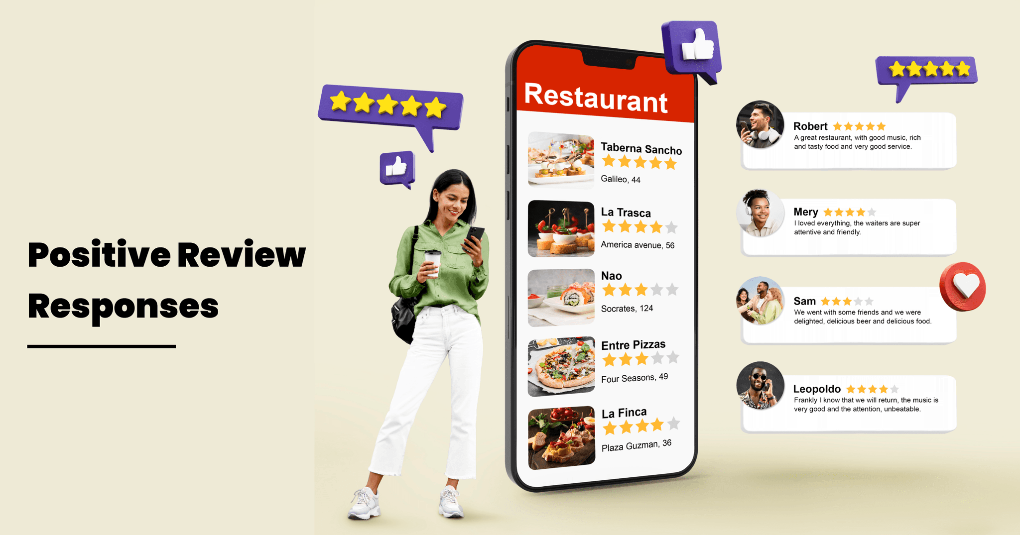 Positive Review Responses [ with Examples]