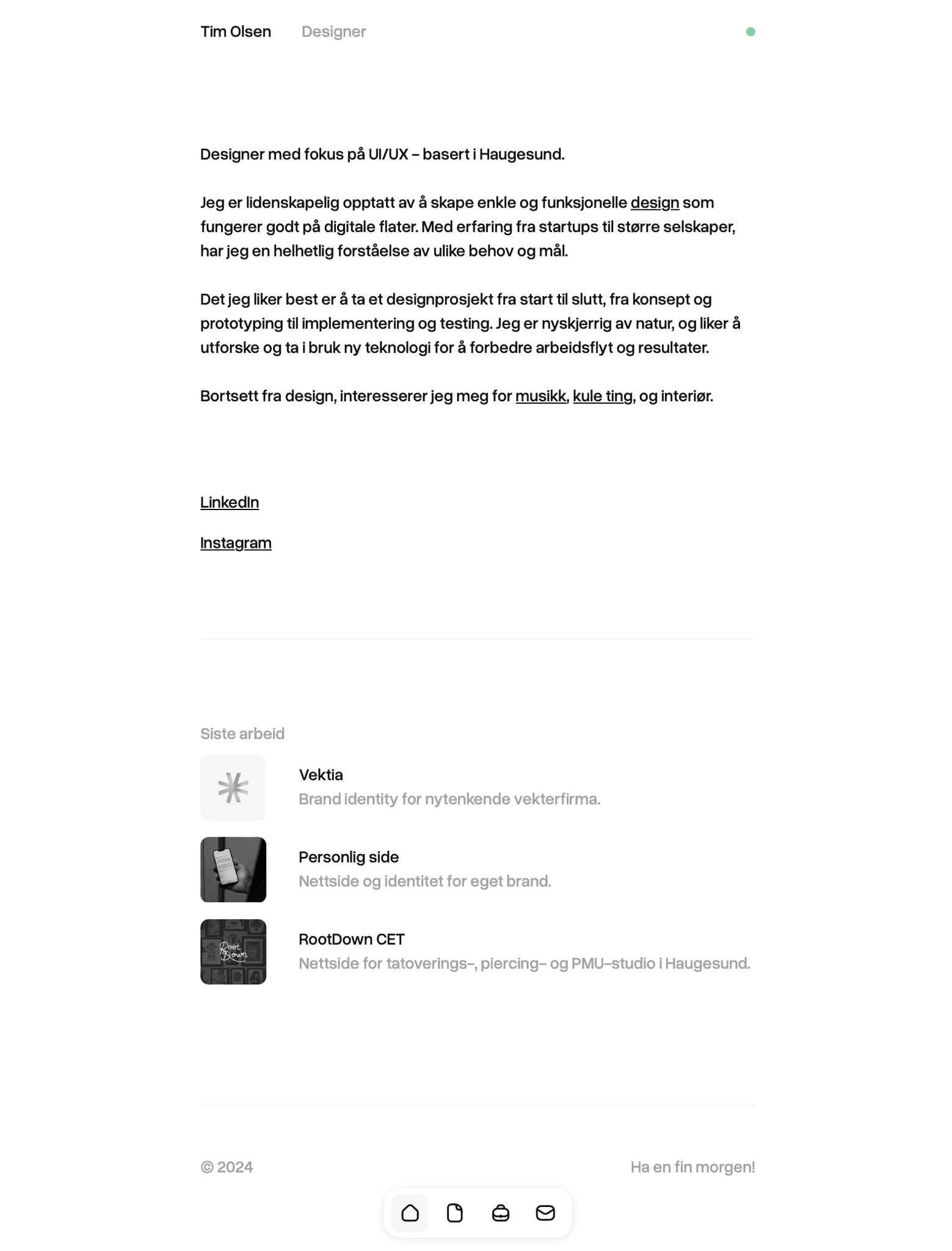 Dead Simple Sites — Minimal Website Inspiration