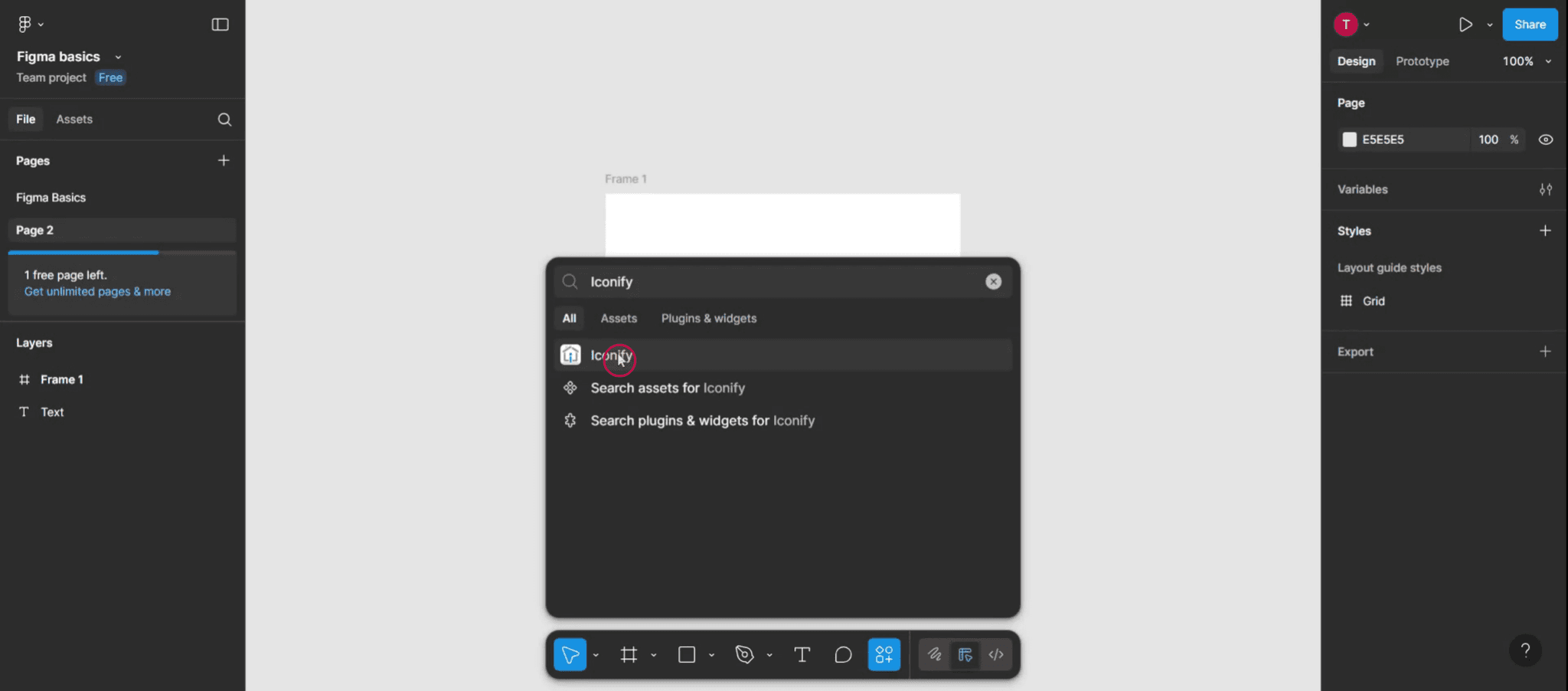 How to Add Icons in Figma - 1 minute video guide