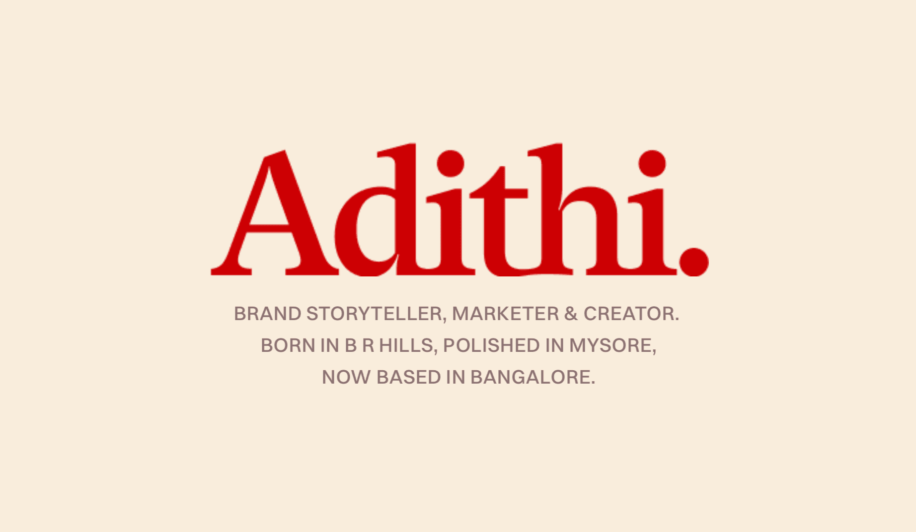 Adithi's Portfolio