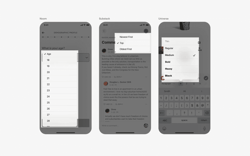 Dropdown Menu UI Design: Best practices, Design variants & Examples ...